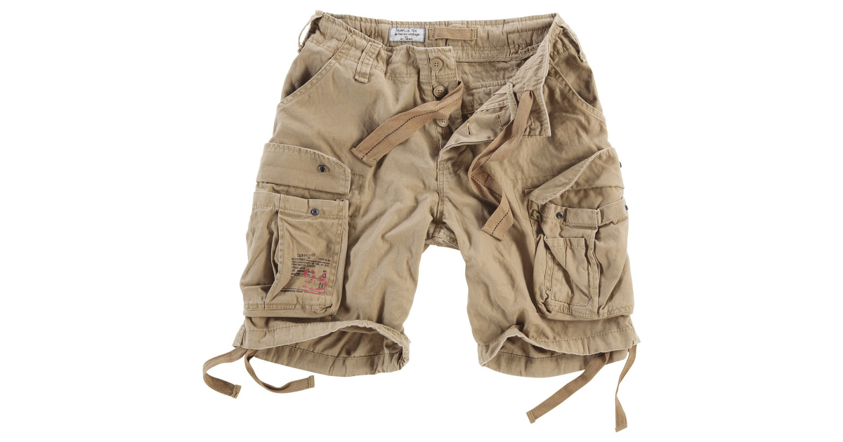 Short Surplus Airborne Vintage, sable, M | Armed